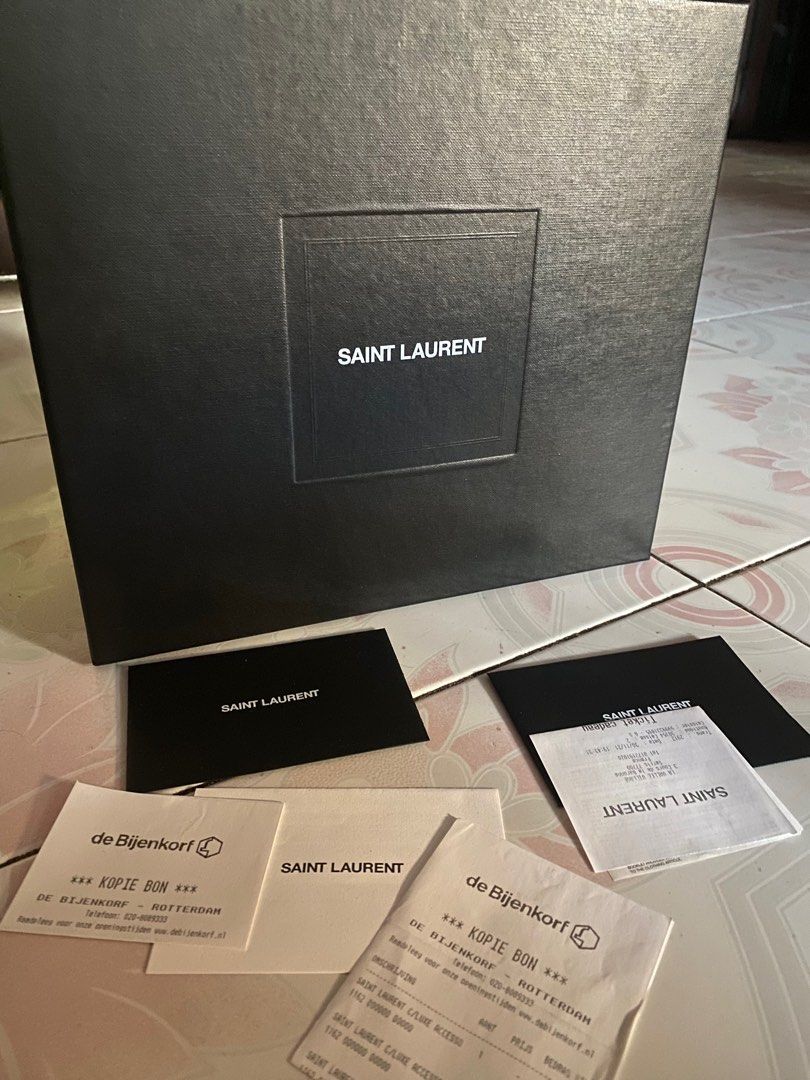 YSL YVES SAINT LAURENT BOX WITH FREEBIES receiepts on Carousell