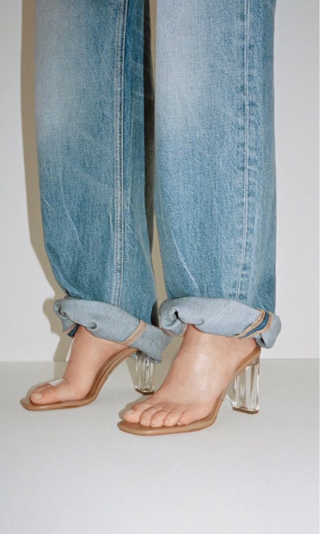 ZARA - TRANSPARENT HIGH-HEEL SANDALS, Women's Fashion, Footwear, Heels ...