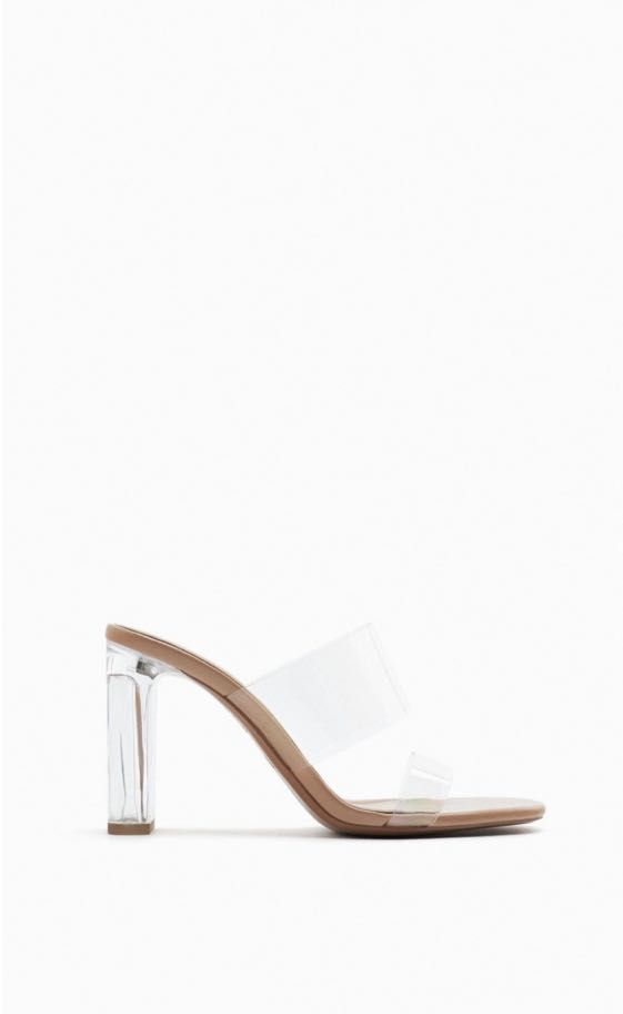 ZARA - TRANSPARENT HIGH-HEEL SANDALS, Women's Fashion, Footwear, Heels ...
