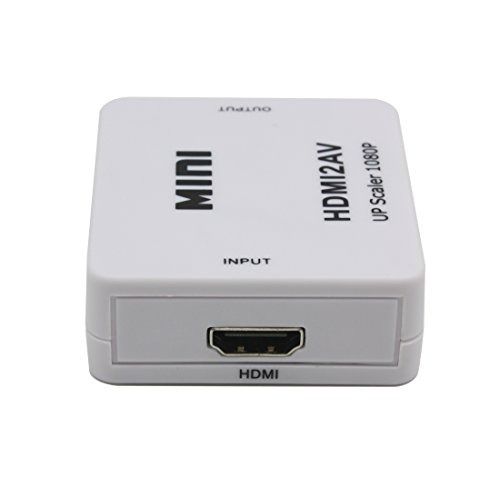 1080P Mini HD HDMI2AV Convertor Box HDMI to AV/CVBS L/R Video Adapter ...