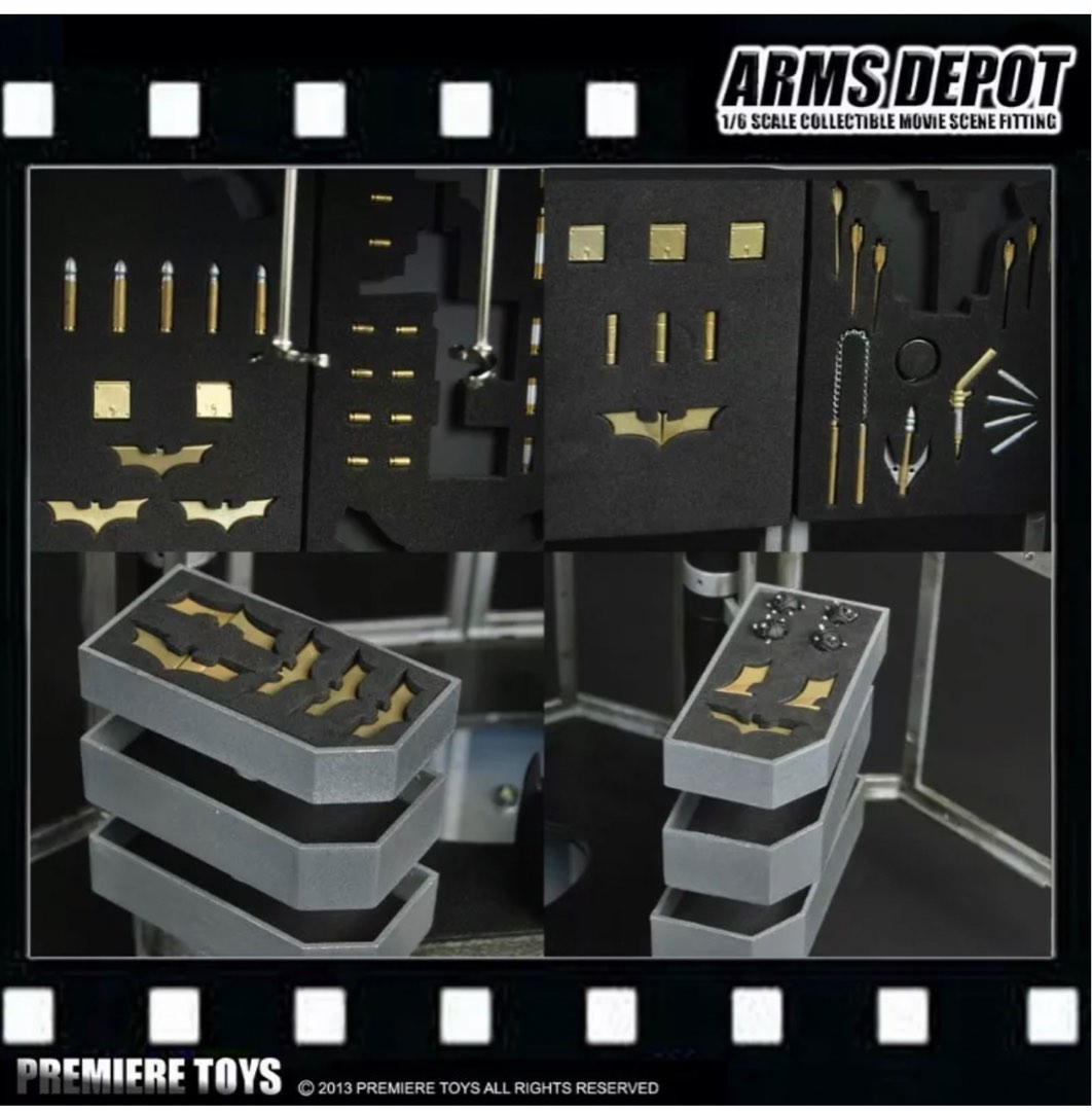 1/6 Premiere Toys Batman Arms Depot - not Hot toys, Hobbies & Toys ...
