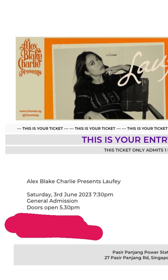 1x general admission to laufey, Tickets & Vouchers, Event Tickets on ...