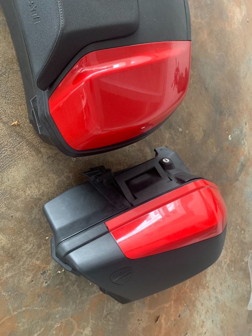 2010-2014 Ducati Multistrada Original Top Box and Side Panniers, Car ...