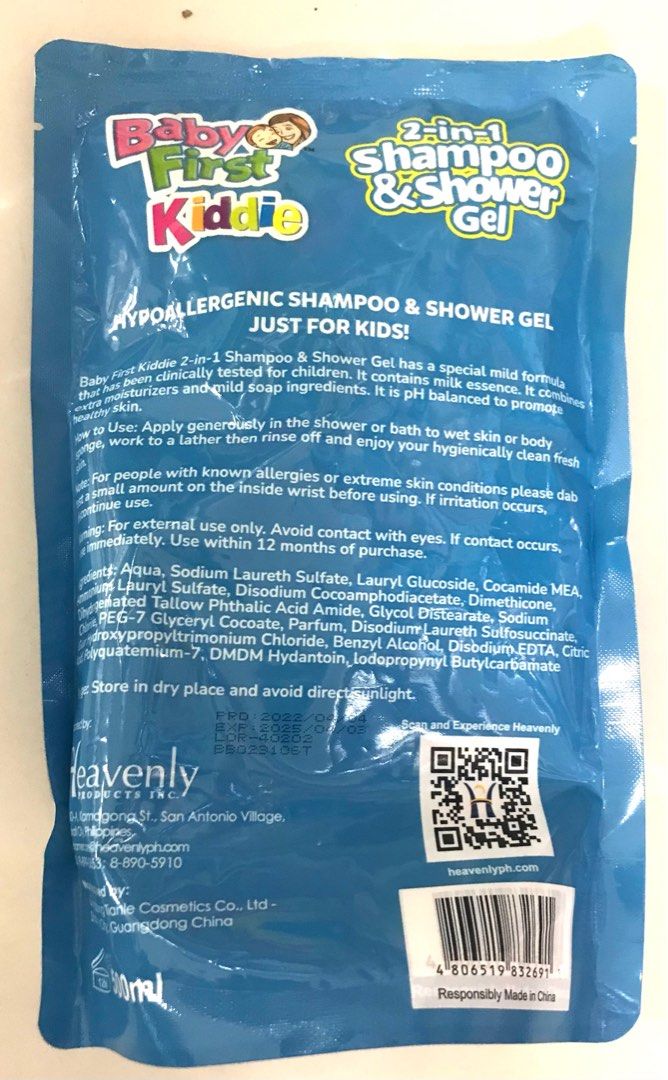 500mL Refill Baby First Milk Kiddie Shampoo and Shower Gel 2-in-1 on ...