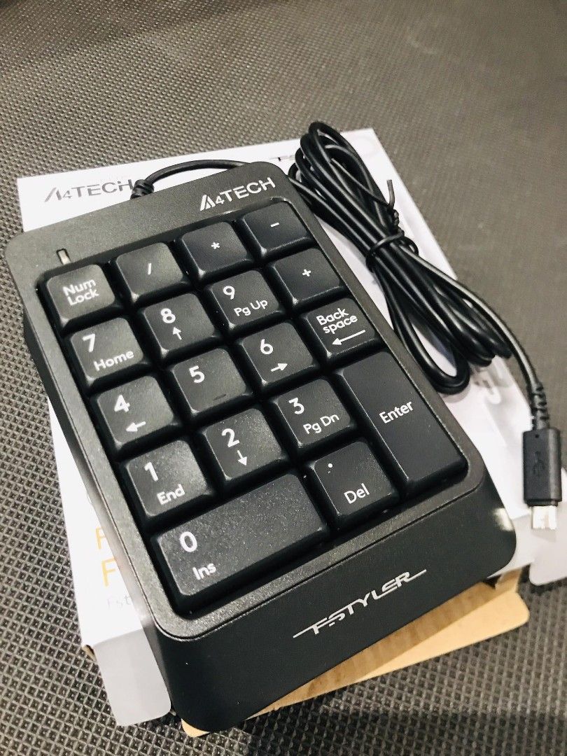 A4tech Fstyler Fk13m Numeric Keypad Micro Usb Black Computers And Tech
