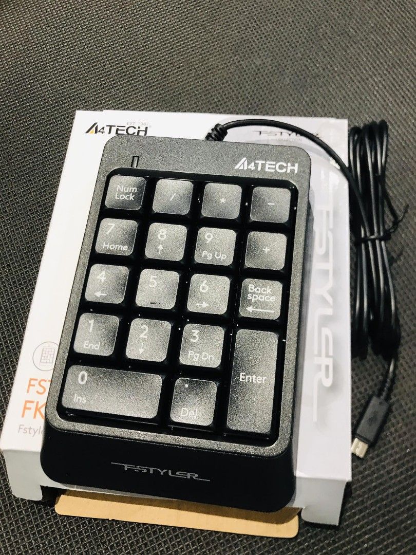 A4tech Fstyler Fk13m Numeric Keypad Micro Usb Black Computers And Tech