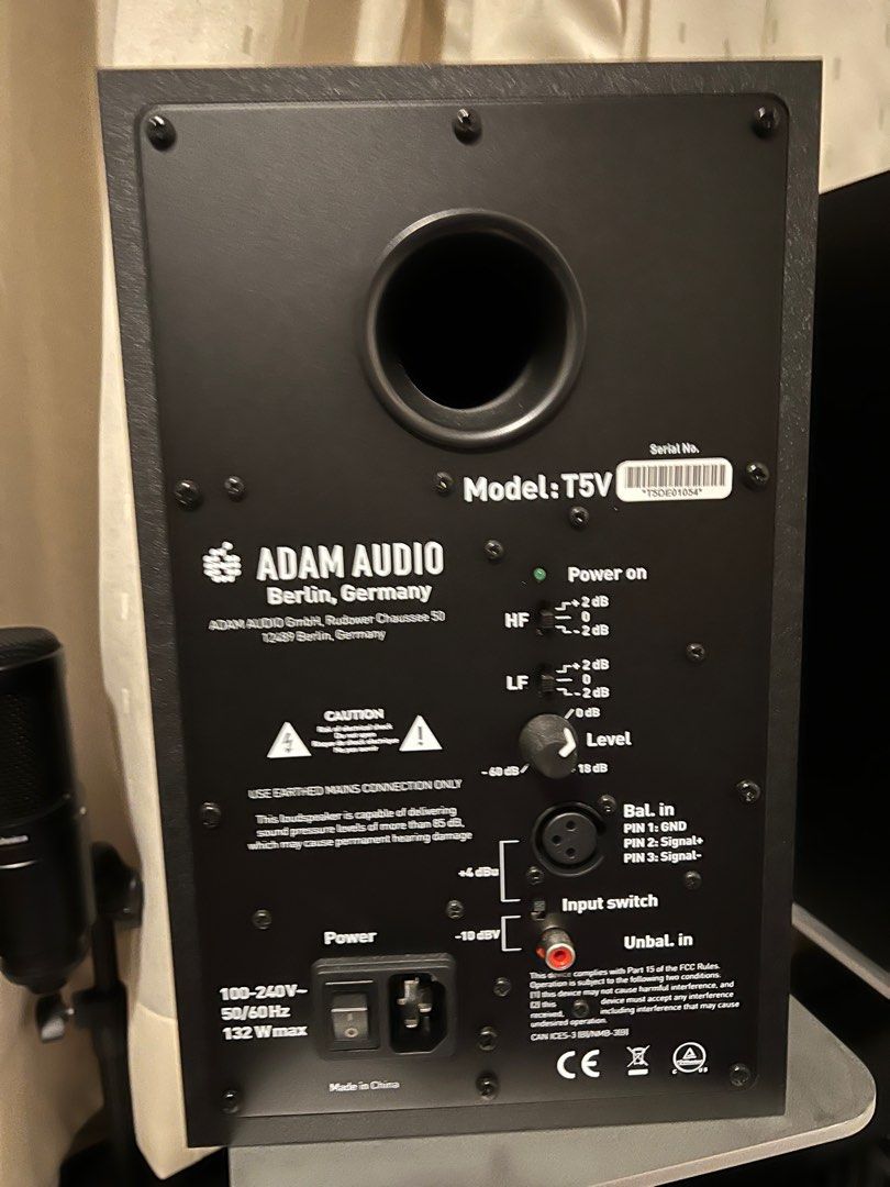 Adam Audio T5V x2 with Mono monitor stands, Audio, Soundbars, Speakers ...