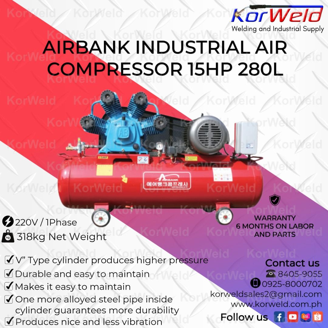 Airbank Industrial Air Compressor 15HP 280L on Carousell