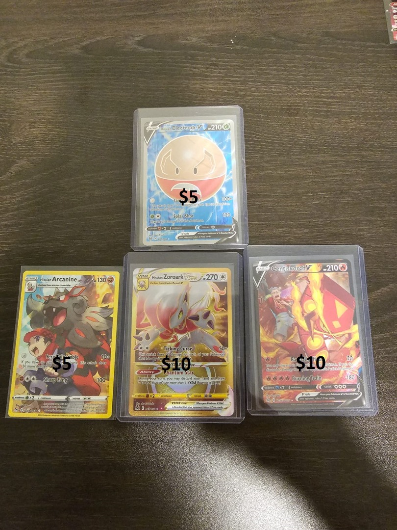 Arcanine TG Electrode Full Art Zoroark VStar Gold Centiskorch V TG, Hobbies & Toys, Toys & Games ...