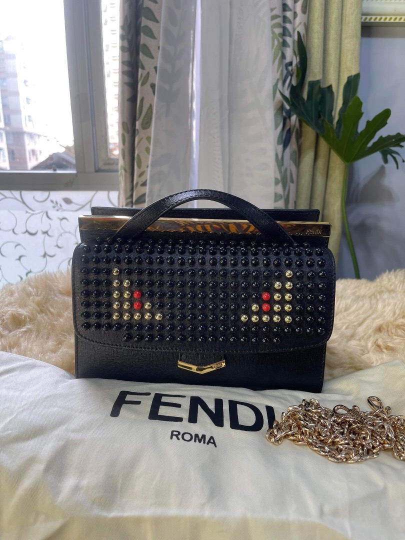 Authentic Fendi Demi Jour Monster Satchel Studded on Carousell