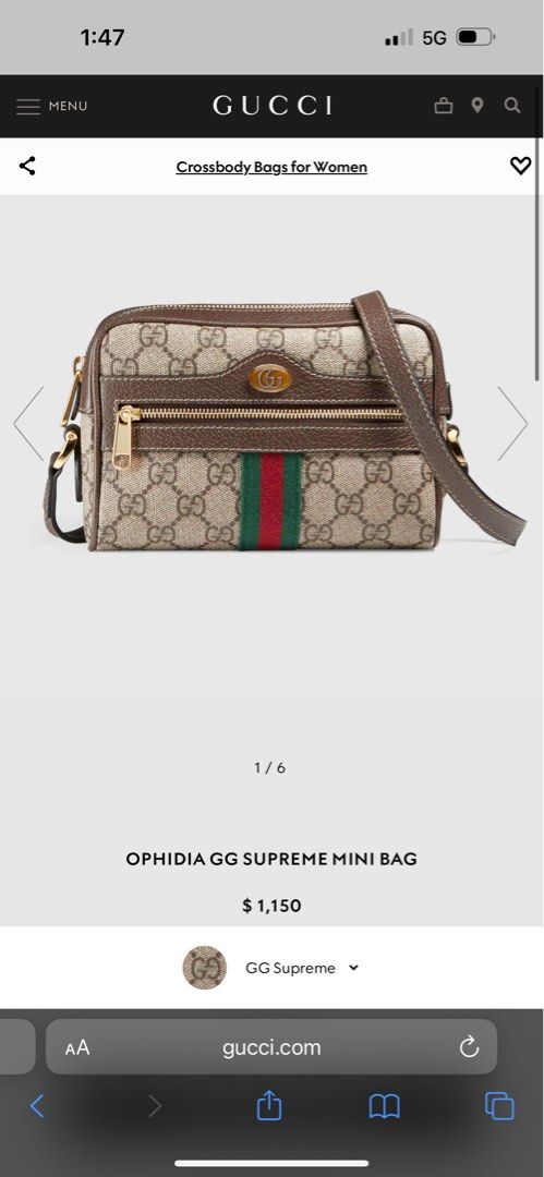 Authentic Gucci Sherry line Clutch & sling bag on Carousell