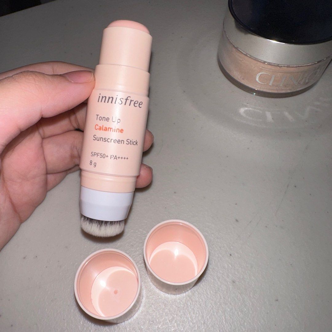 authentic innisfree tone up sunscreen calamine stick with brush on ...