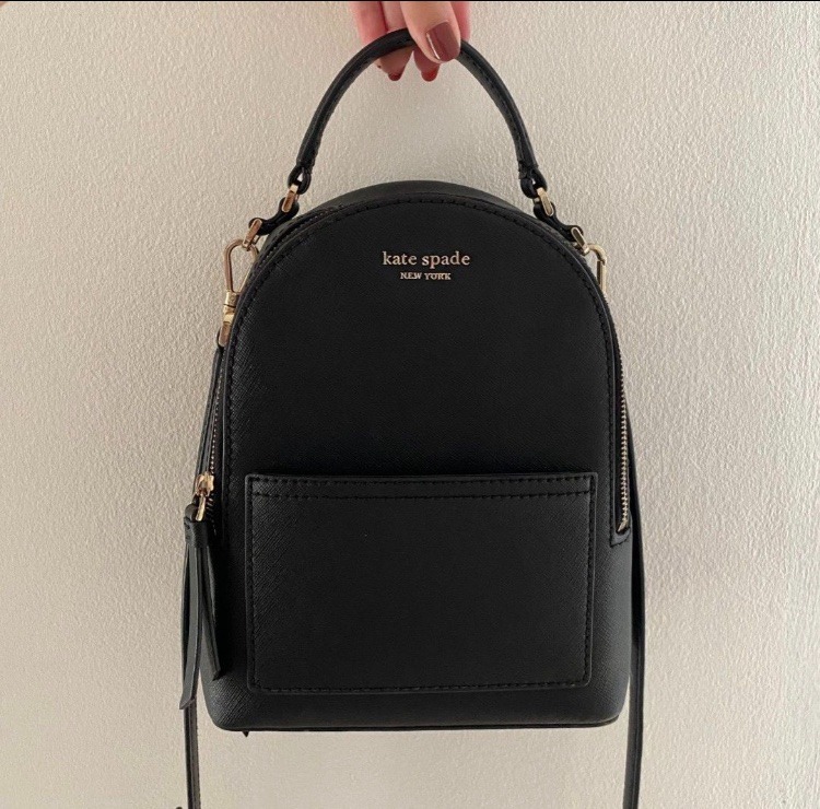 authentic Kate Spade mini convertible backpack, Fesyen Wanita, Tas ...
