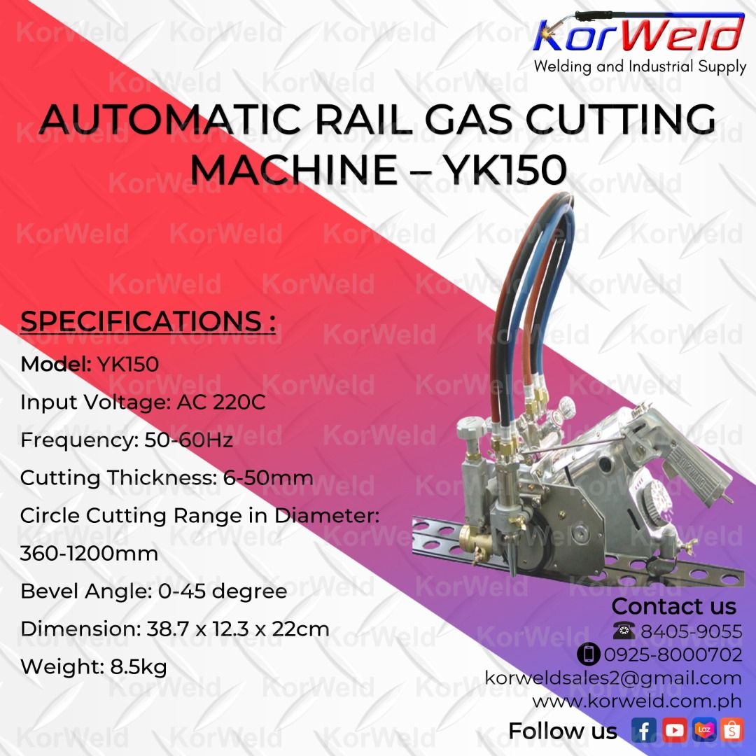 Automatic Rail Gas Cutting Machine - YK150 on Carousell