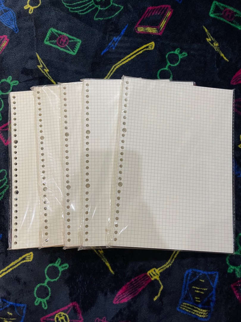 B5 26 Holes Loose Leaf Paper Refill GRID and Divider (BRAND NEW ...