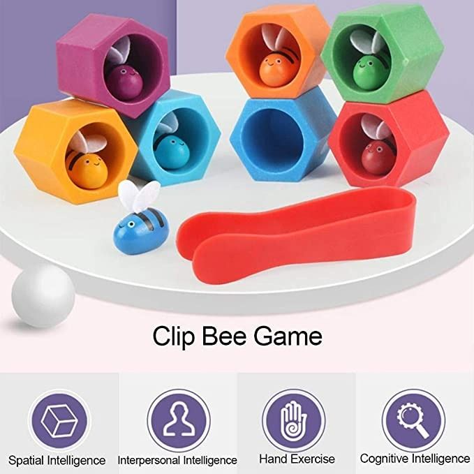 Bee Beehives Color Sorting Children Counting Fine Motor Educational ...