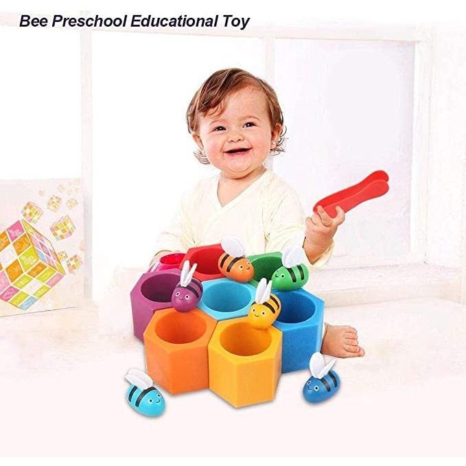Bee Beehives Color Sorting Children Counting Fine Motor Educational ...