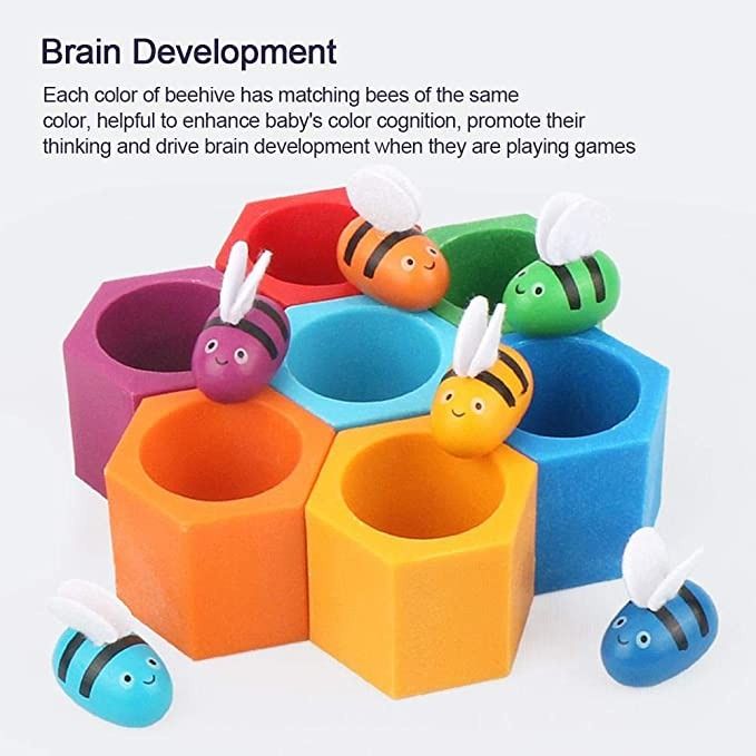 Bee Beehives Color Sorting Children Counting Fine Motor Educational ...