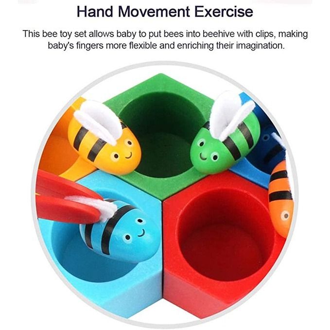 Bee Beehives Colour Sorting Children Counting Fine Motor Educational ...