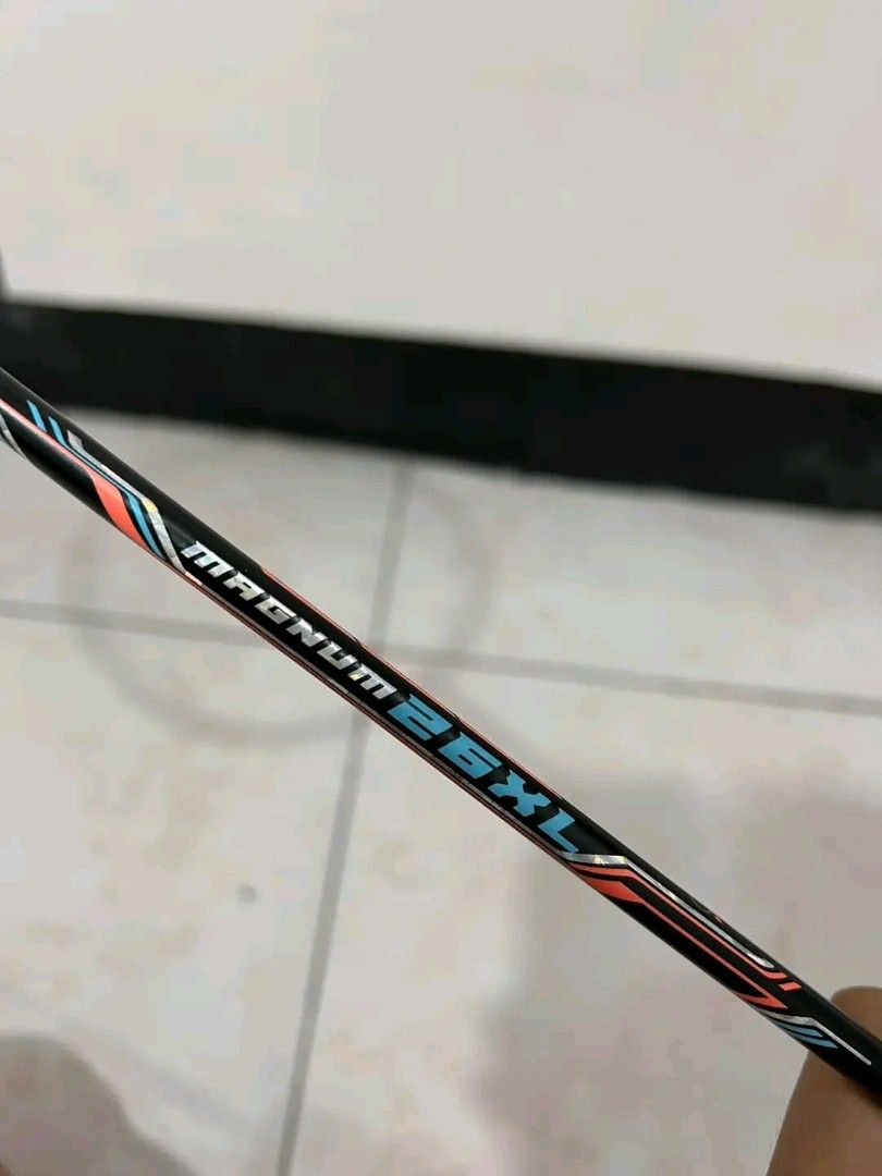 Black knight badminton racket on Carousell