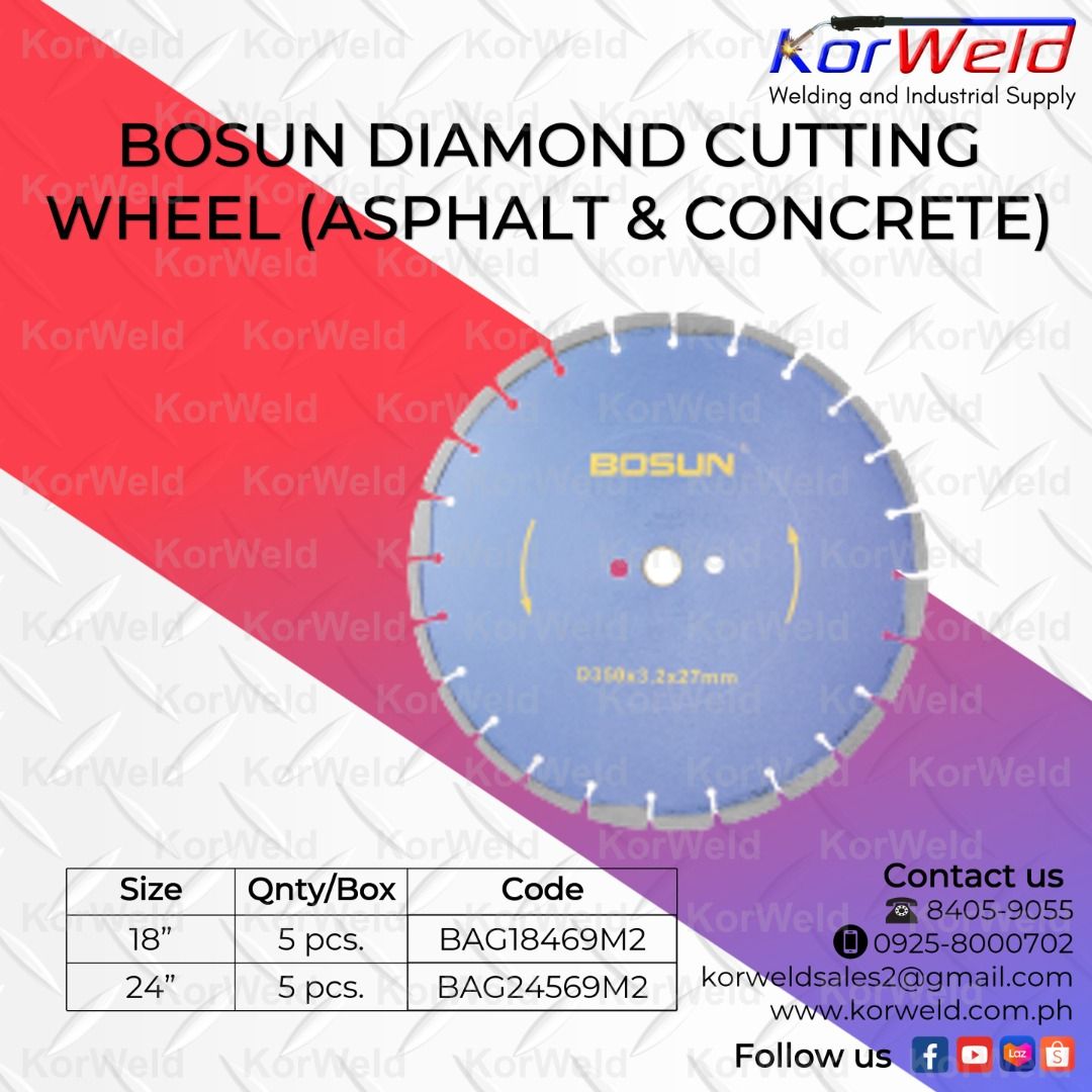 Bosun Diamond Cutting Wheel (ASPHALT & CONCRETE) on Carousell
