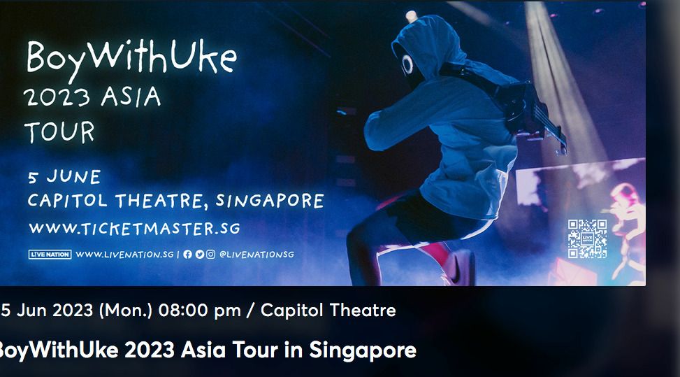 BoyWithUke 2023 Asia Tour in Singapore / WTS Upper Circle CAT 3 x 2 ...