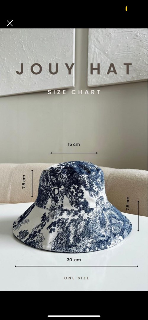 Bronze Behavior Jouy Hat Dior Hat, Fesyen Wanita, Aksesoris di Carousell