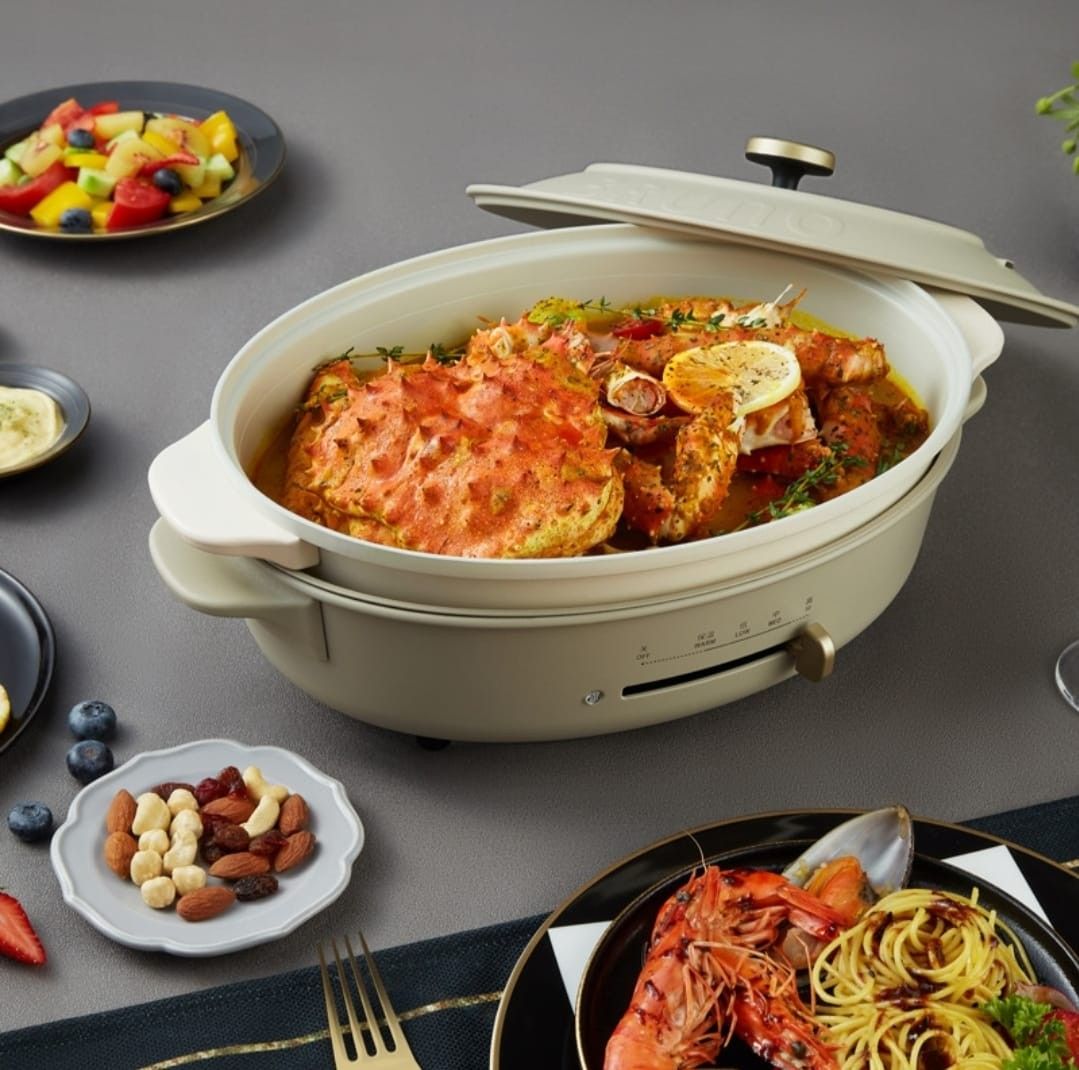 Bruno Crassy Oval Hot Plate Multi Functional Bake, Grill, Stew, Fry ...
