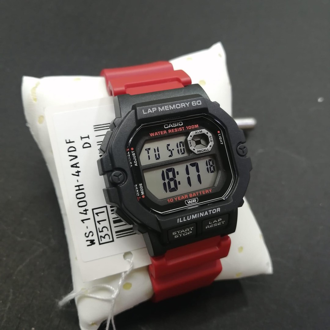 Casio Lap Memory Watch WS1400H-4A, Men's Fashion, Watches & Accessories ...