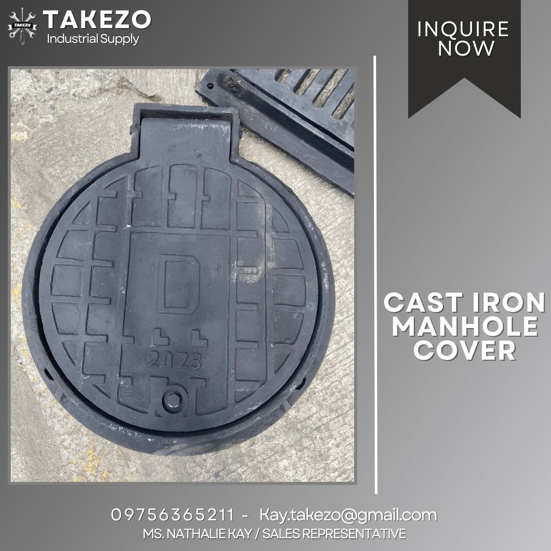 CAST IRON MANHOLE COVER (600MM), Commercial & Industrial, Construction ...