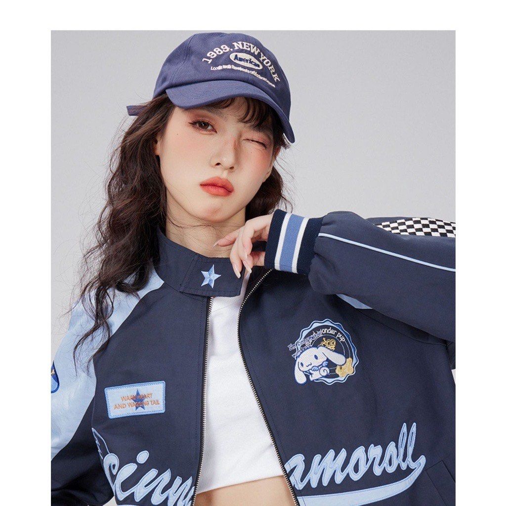 Cinnamonroll Sanrio Blue Outerwear Jacket, Women's Fashion, Coats ...