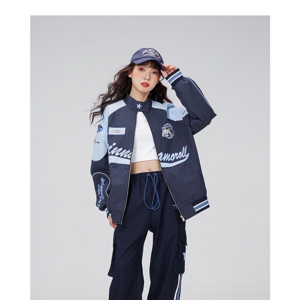 Cinnamonroll Sanrio Blue Outerwear Jacket, Women's Fashion, Coats ...