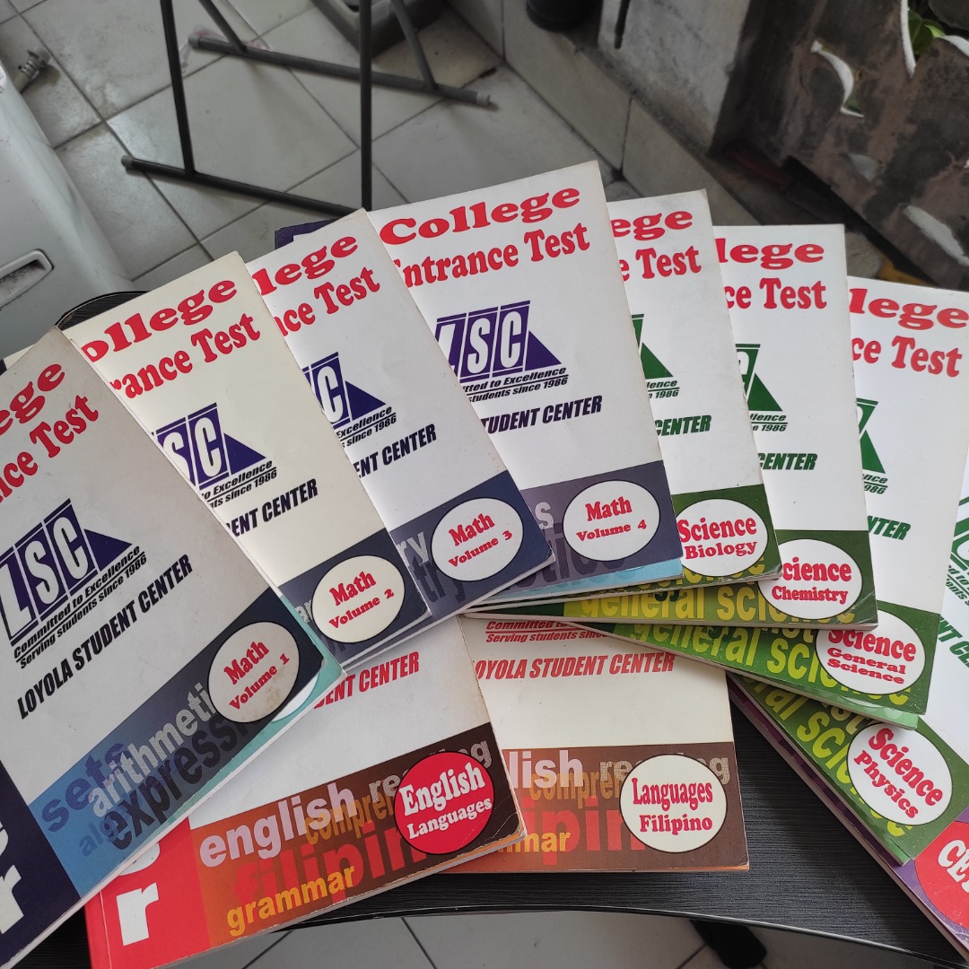 College Entrance Test Reviewer Loyola Student Center (11 Books ...