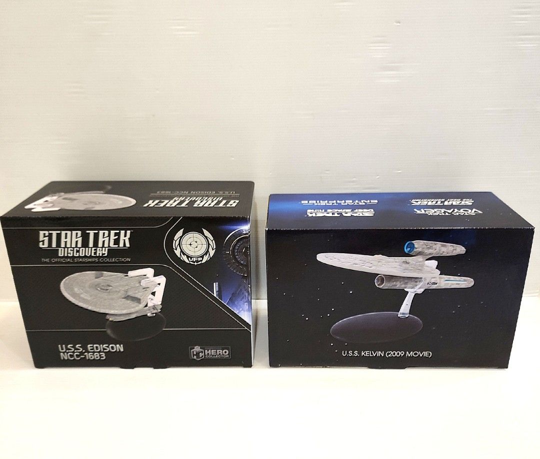 //Combo sets// Englemoss Star Trek Collection USS Kelvin and USS Edison ...