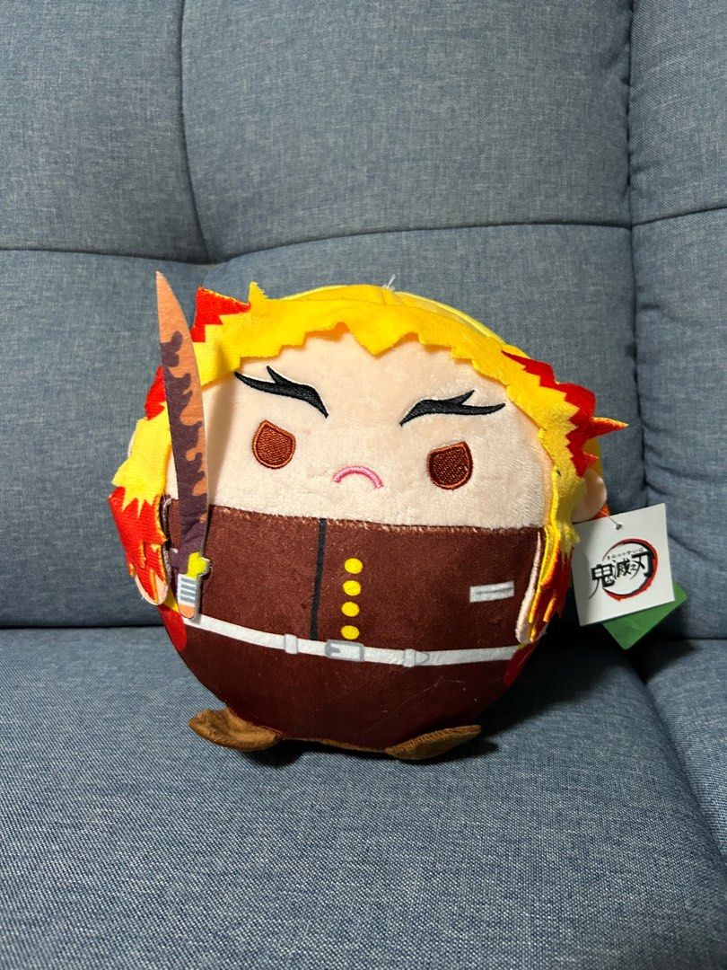 Cute Demon Slayer round Rengoku soft toy plush plushie, Hobbies & Toys ...