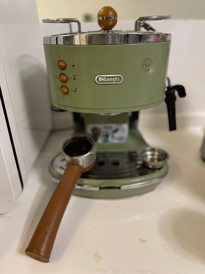 Delonghi Coffee Machine Vintage Design Set (Office/Home) Plug and Play ...