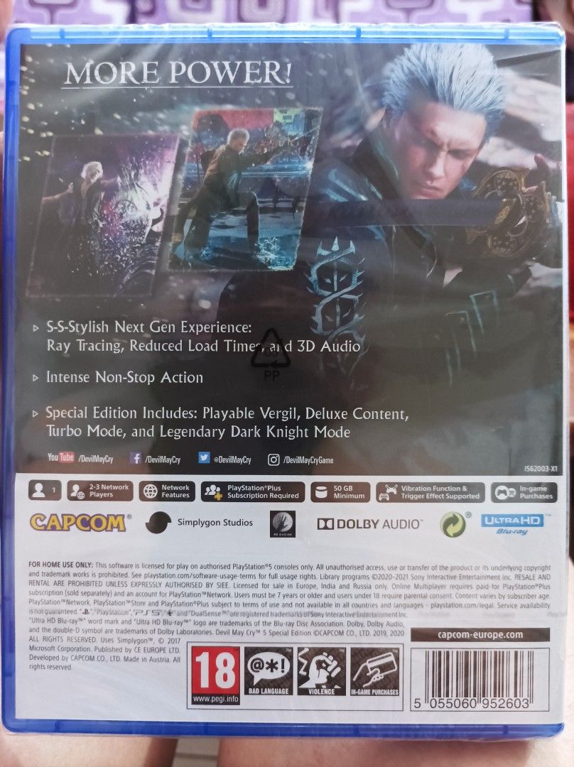 Devil May Cry 5, Video Gaming, Video Games, PlayStation on Carousell