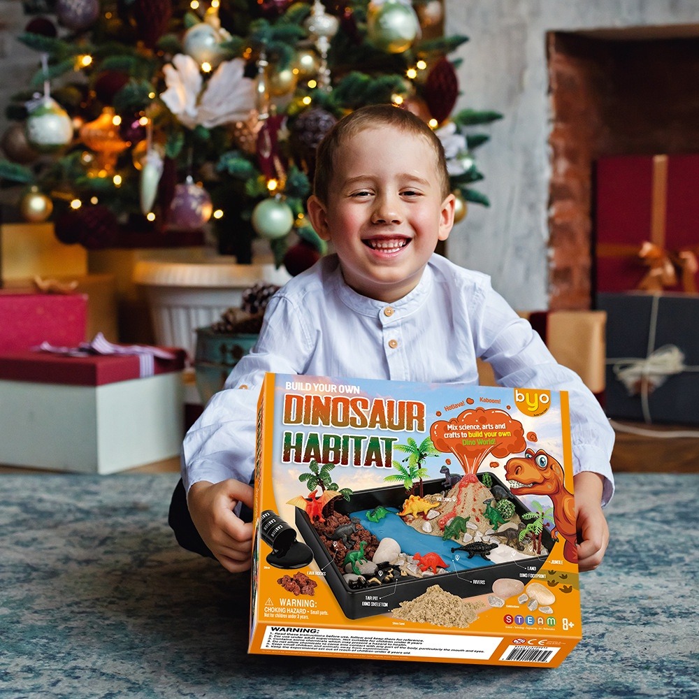 Dinosaur Habitat Volcano Eruption Children STEM DIY Sensory Learning ...