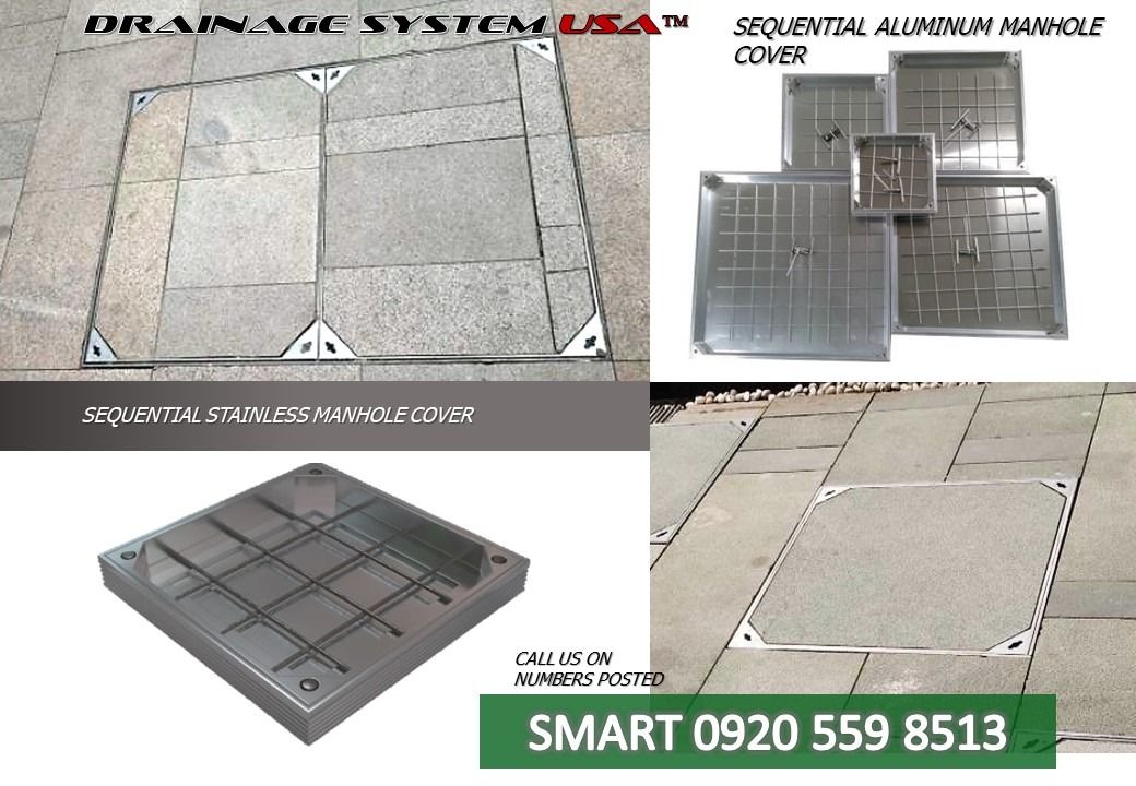 Drain sewer channel pvc frp Galvanized grating, Commercial & Industrial ...