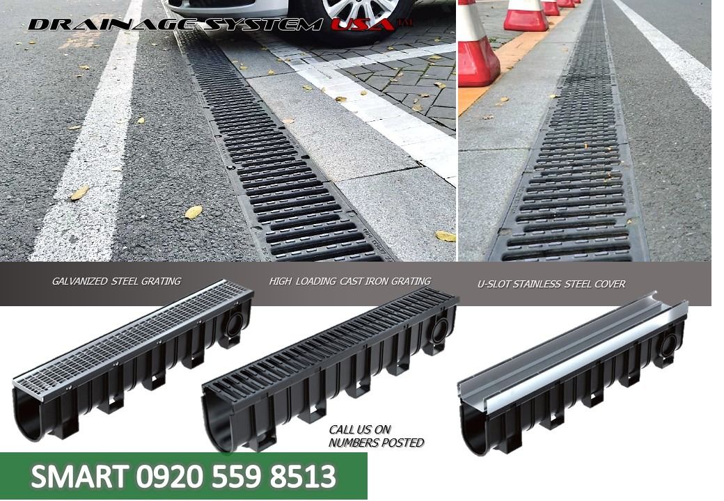 Drain sewer channel pvc frp Galvanized grating, Commercial & Industrial ...