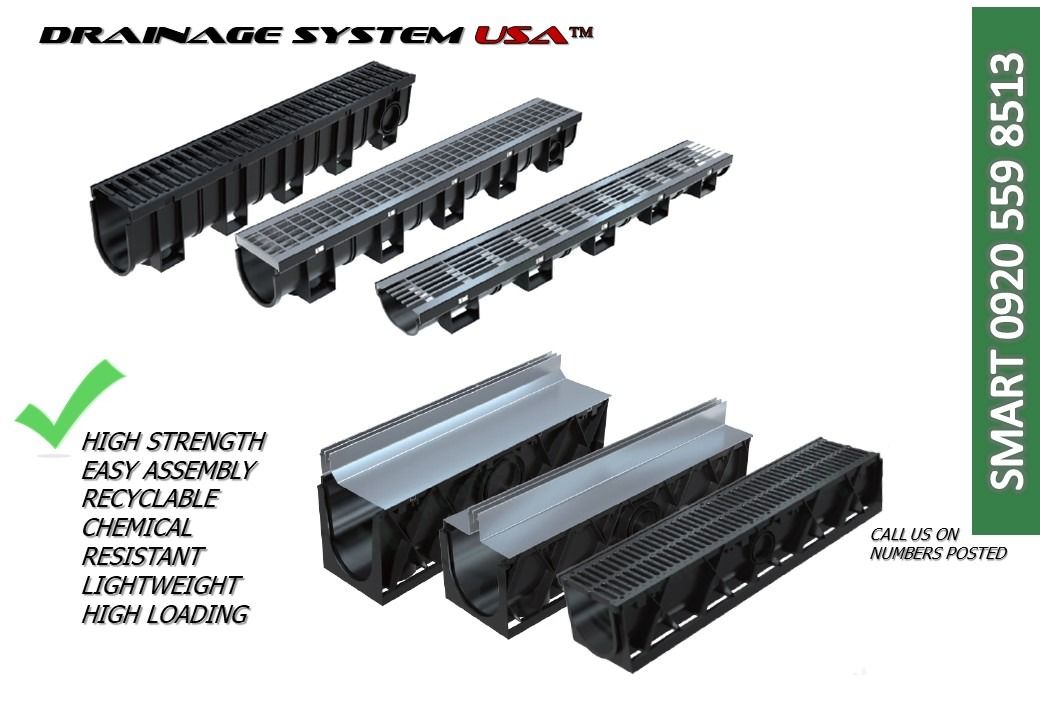 Drain sewer channel pvc frp Galvanized grating, Commercial & Industrial ...