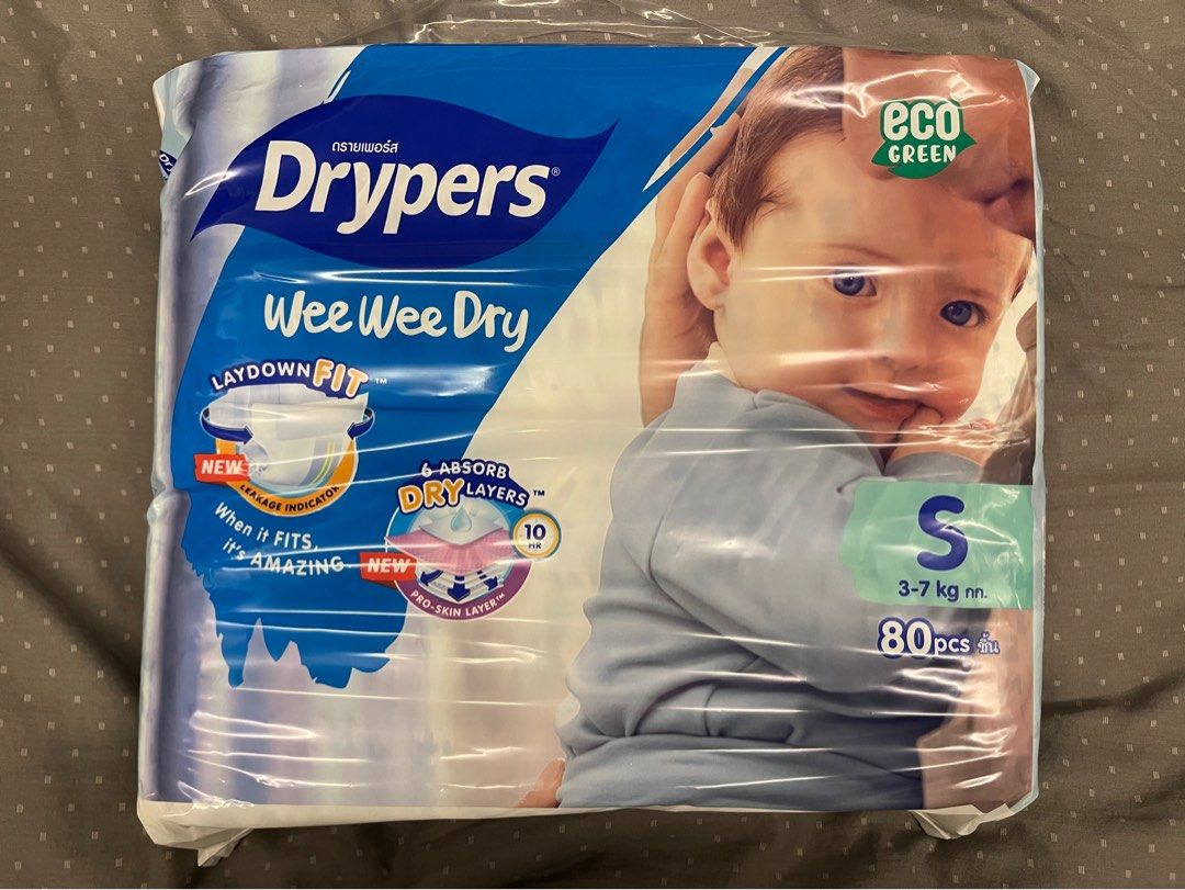 Drypers Wee Wee Dry Tape (S), Babies & Kids, Bathing & Changing ...
