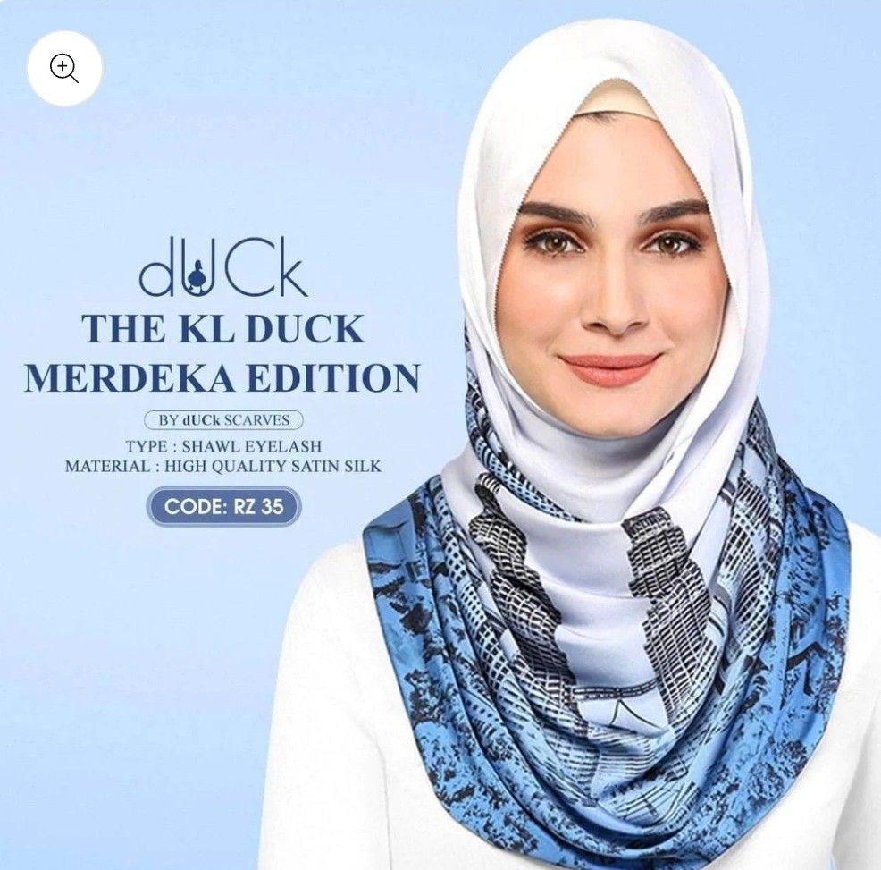 Duck shawl merdeka, Women's Fashion, Muslimah Fashion, Hijabs on Carousell