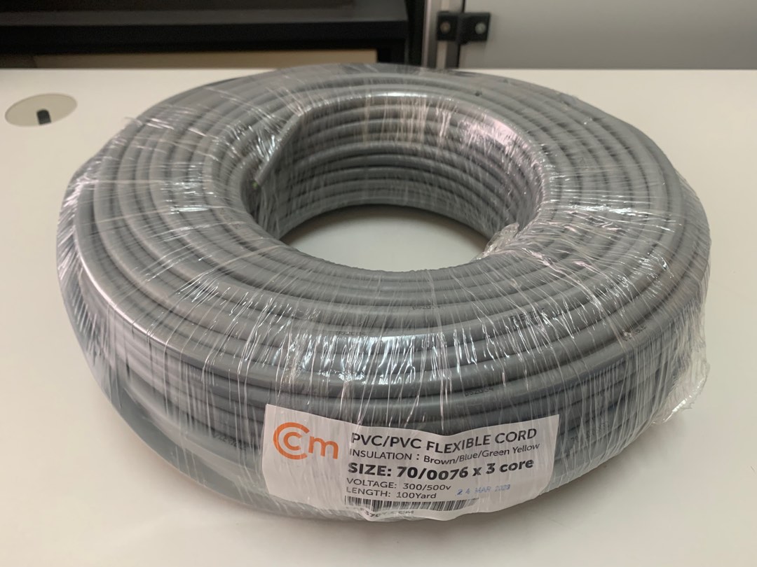 Electrical cable 3 core, TV & Home Appliances, Electrical, Adaptors ...