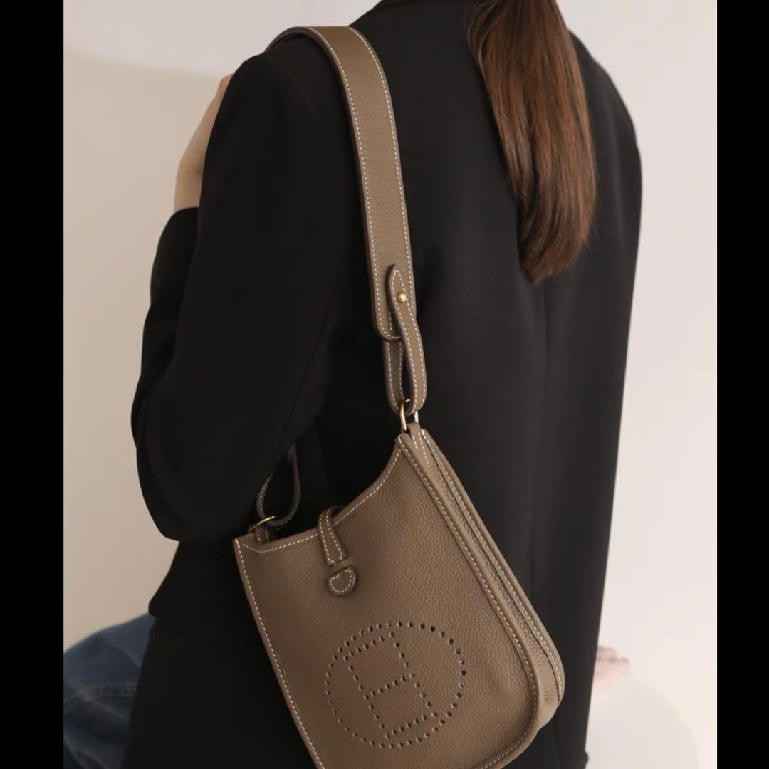 Etoupe color Bag Strap for Hermes Picotin/Lindy/Evelyne, Women's ...