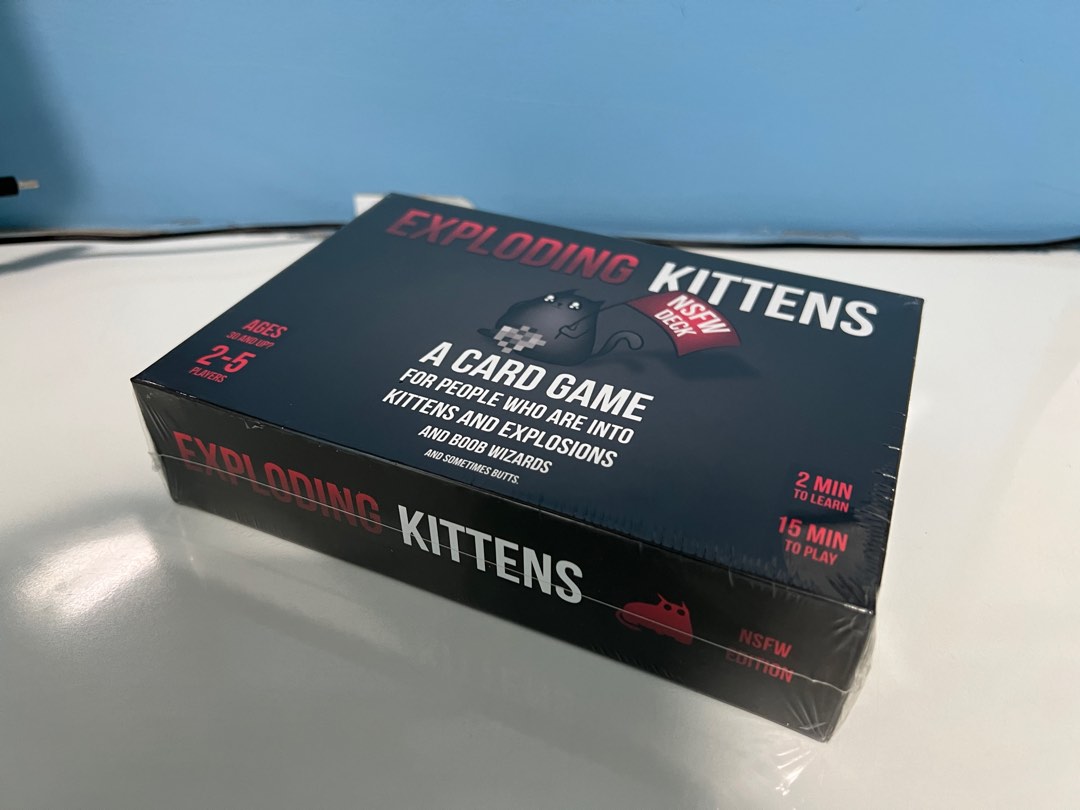Exploding Kittens NSFW Deck, Hobbies & Toys, Toys & Games on Carousell
