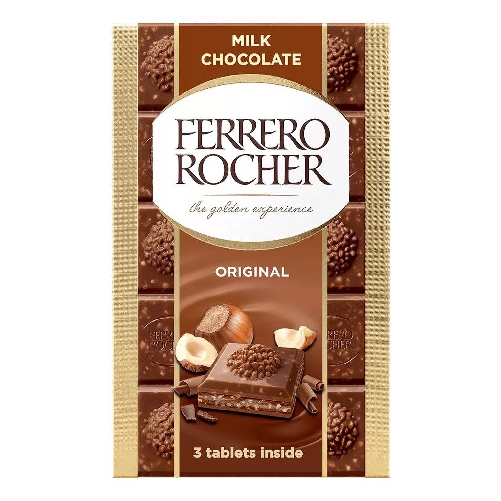 Ferrero Rocher chocolate tablets bar hazelnut chocolate bars the golden ...