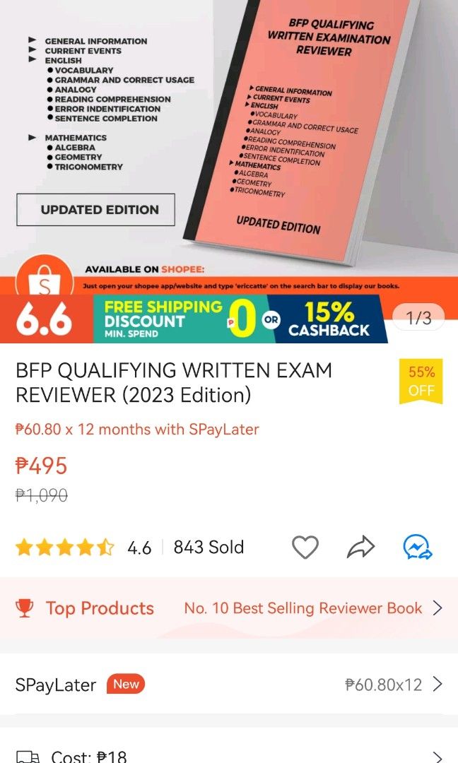 BFP Reviewer Preloved, Hobbies & Toys, Books & Magazines, Assessment ...