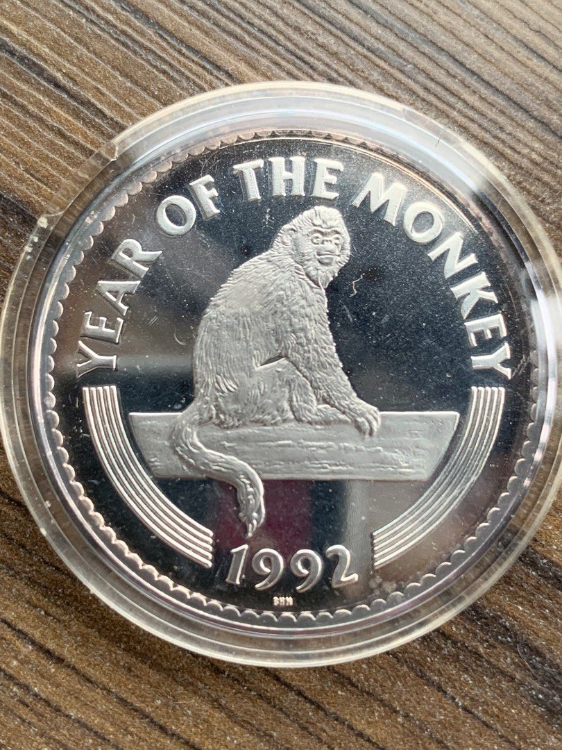 G793 - Mongolia 1992 Silver Proof Lunar Monkey Coin, Hobbies & Toys ...