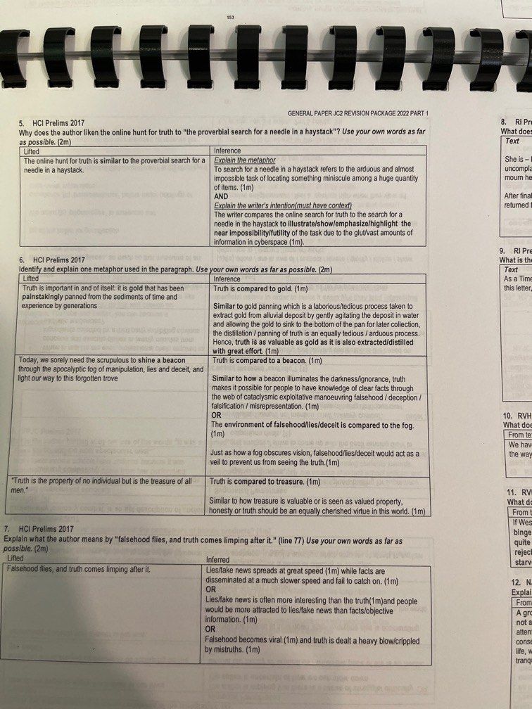 General Paper (GP) Notes Comprehensive Packages, Hobbies & Toys, Books ...